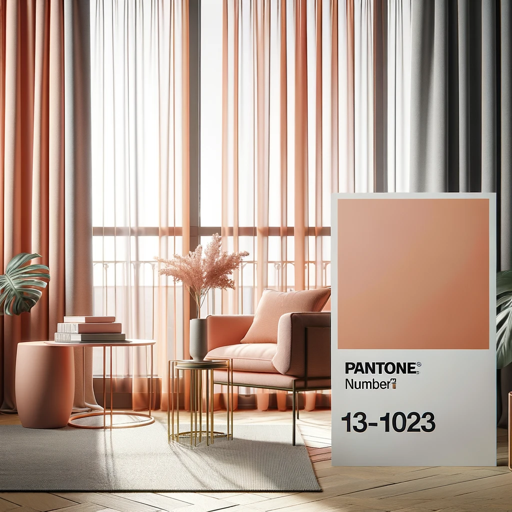 KOLOR PANTONE na 2024 - Peach Fuzz o numerze 13-1023 - Skalmar Kraków